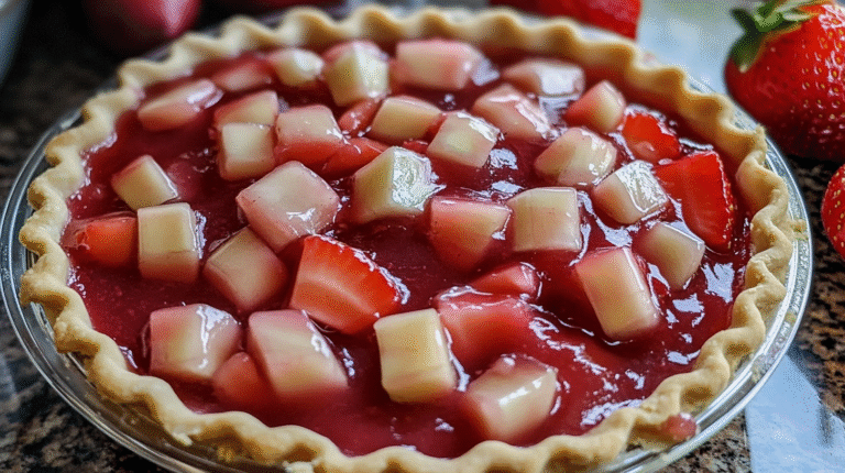 Delicious Strawberry Rhubarb Pie Filling